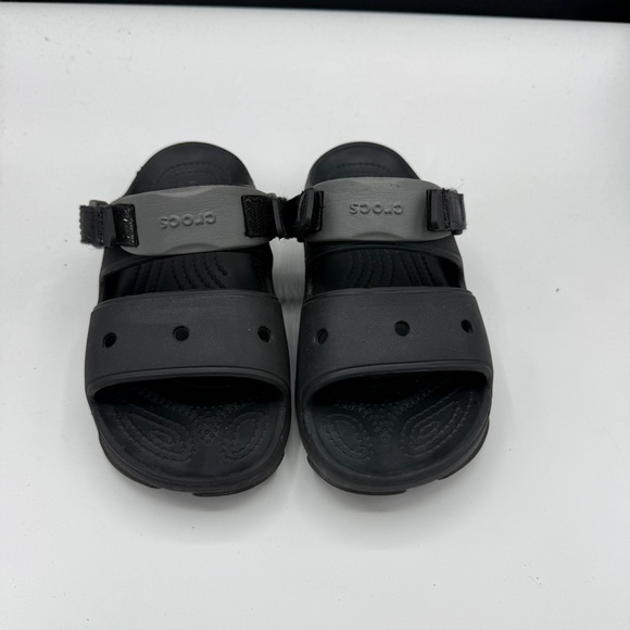 CROCS | Shoes | Crocs Gray Black Classic All Terrain Adjustable Strap ...